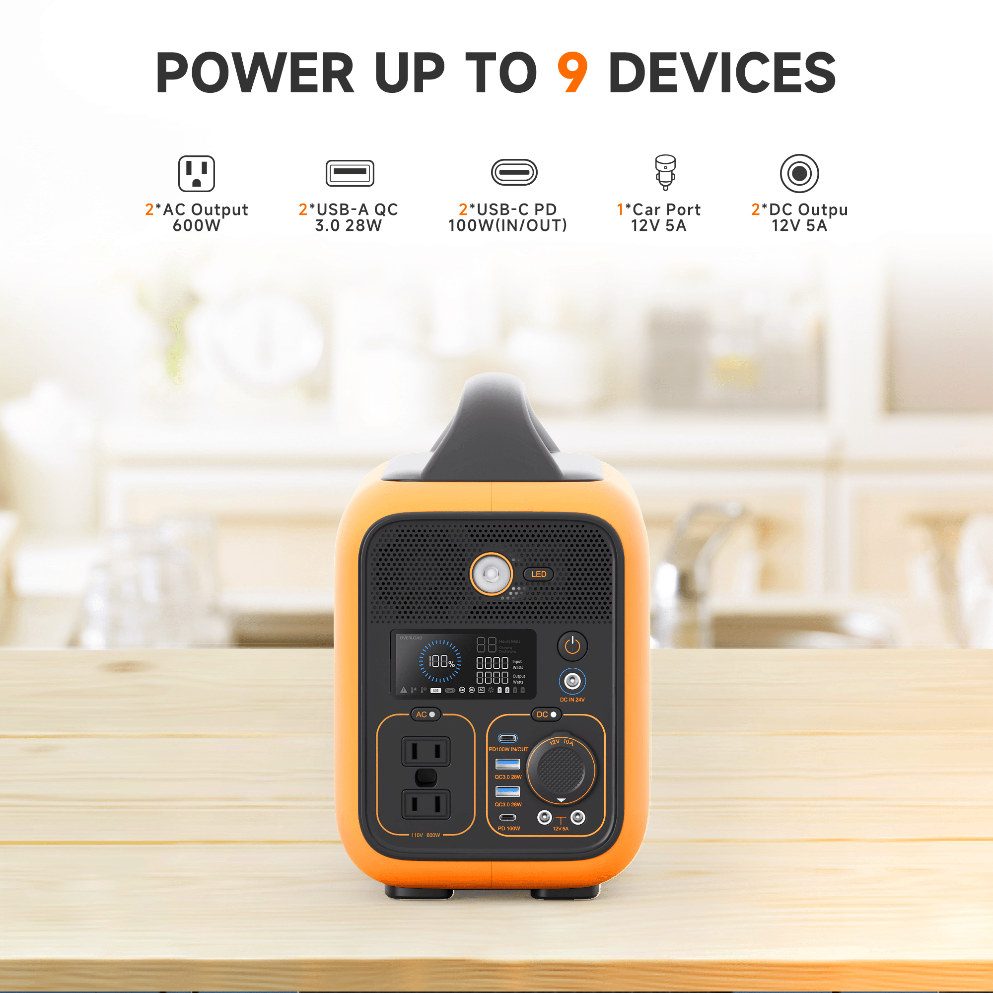 600 Pro Solar Generator 1296wh Portable Power - Temu