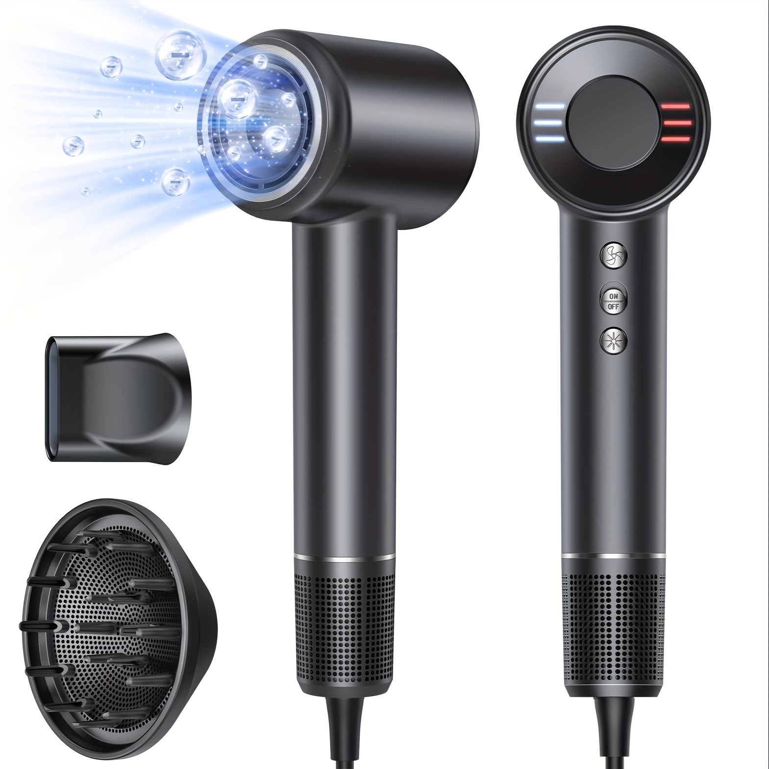 Secador Peluquería Difusor Secador Aire 120000rpm Iónico - Temu