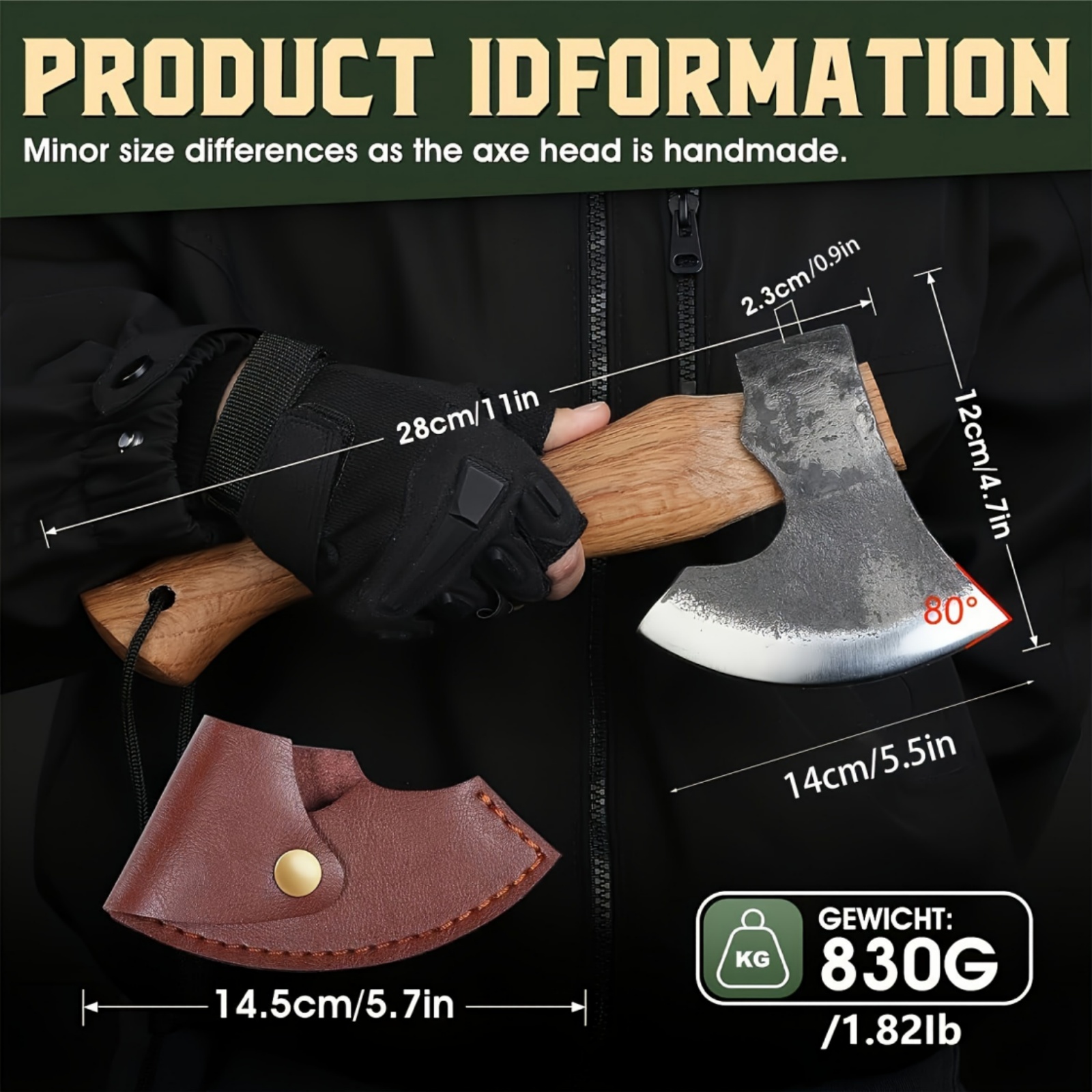 Hatchet Camping Axe Small Bushcraft Axe - Temu