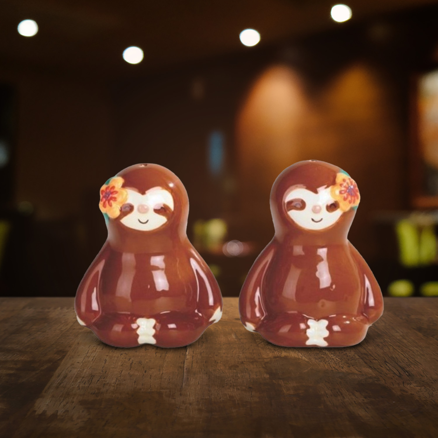 Ice 3"h Sloths Salt Pepper Shakers Statue Home/room - Temu
