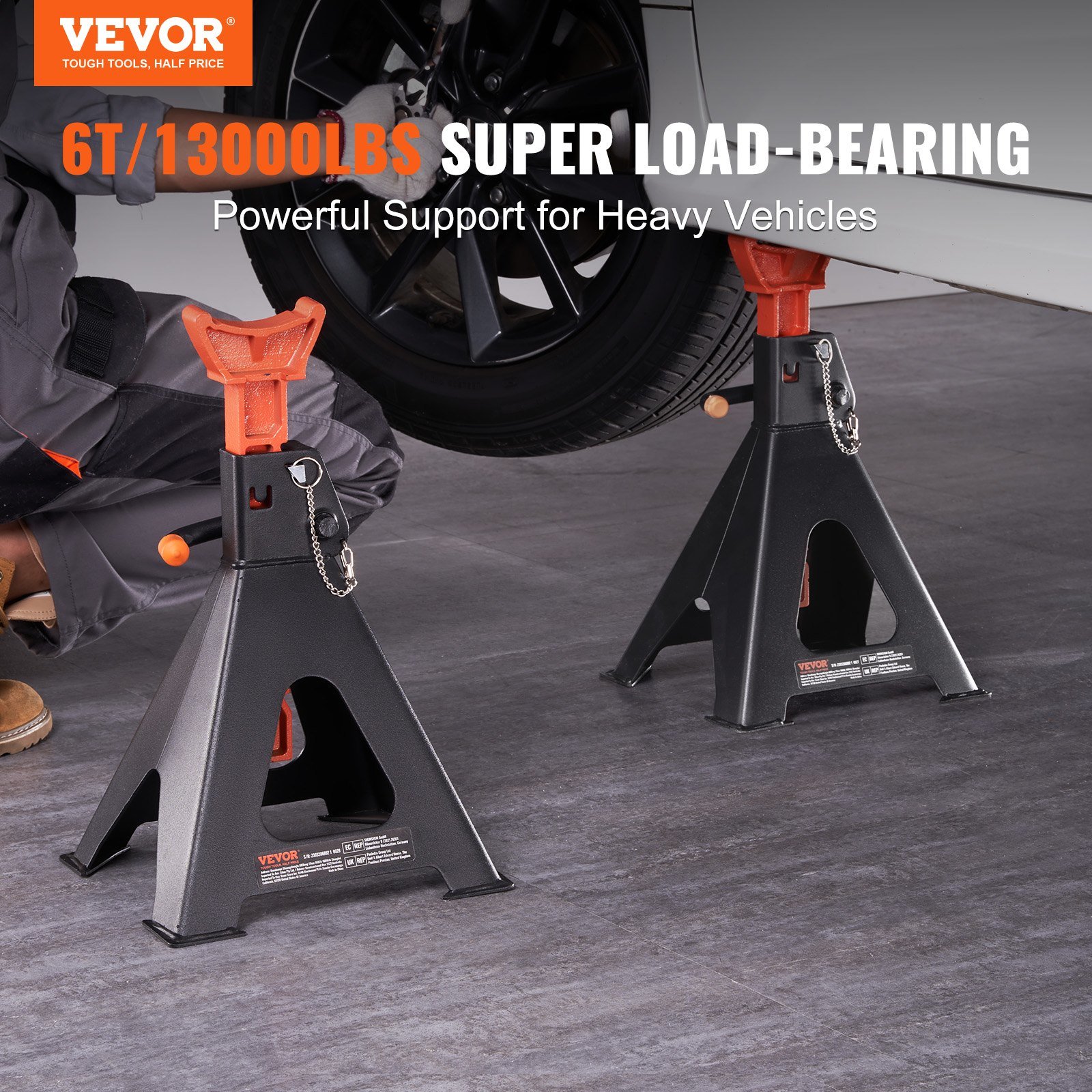 Jack Stands 6 Ton (13 000 Lbs) Capacity Car Jack Stands - Temu
