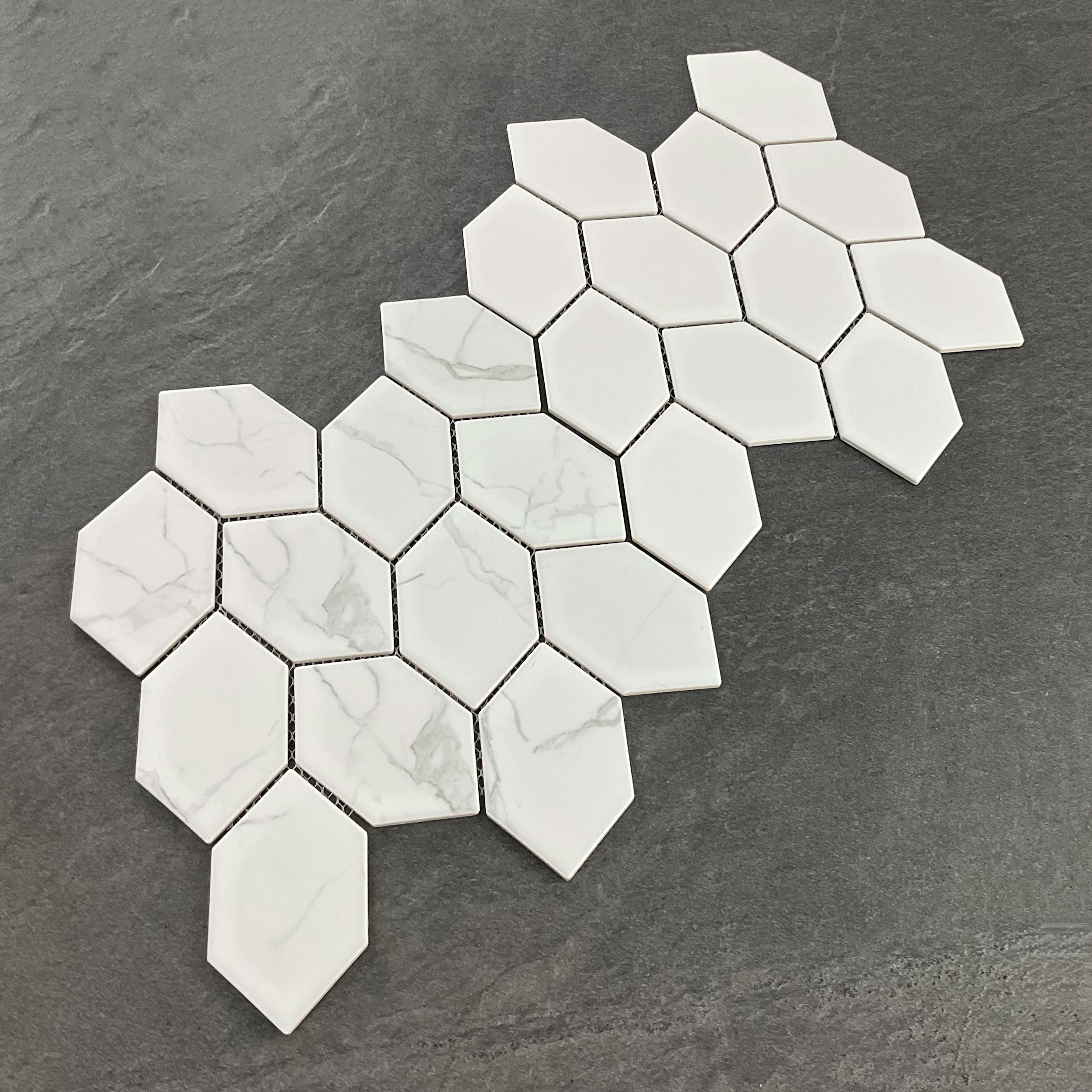 Porcelain Hexagon Mosaic Tile / Floor Tile / Wall Tile / - Temu