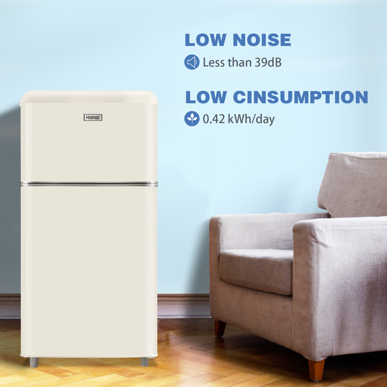 Mini Fridge Freezer 3.5 Cu.ft Freezer - Temu