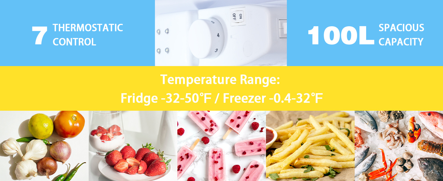 mini fridge freezer 3.5 cu.ft freezer - Temu