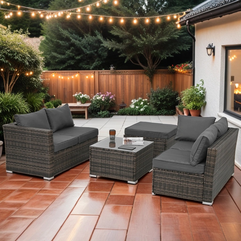 Patio Furniture Sets Patio Conversation Set Weather Outdoor - Temu