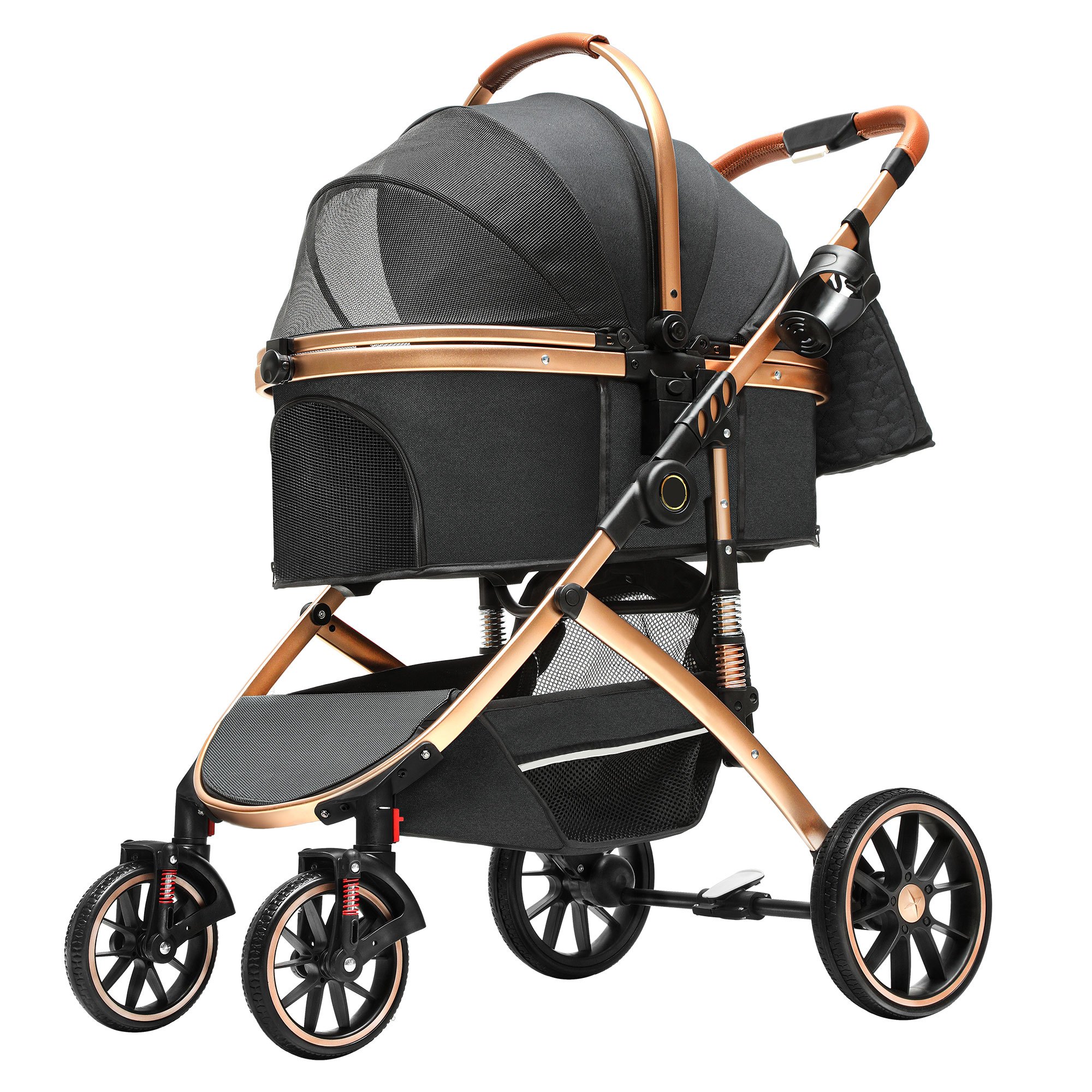 Pet Stroller 3 in click Foldable Stroller Dog - Temu