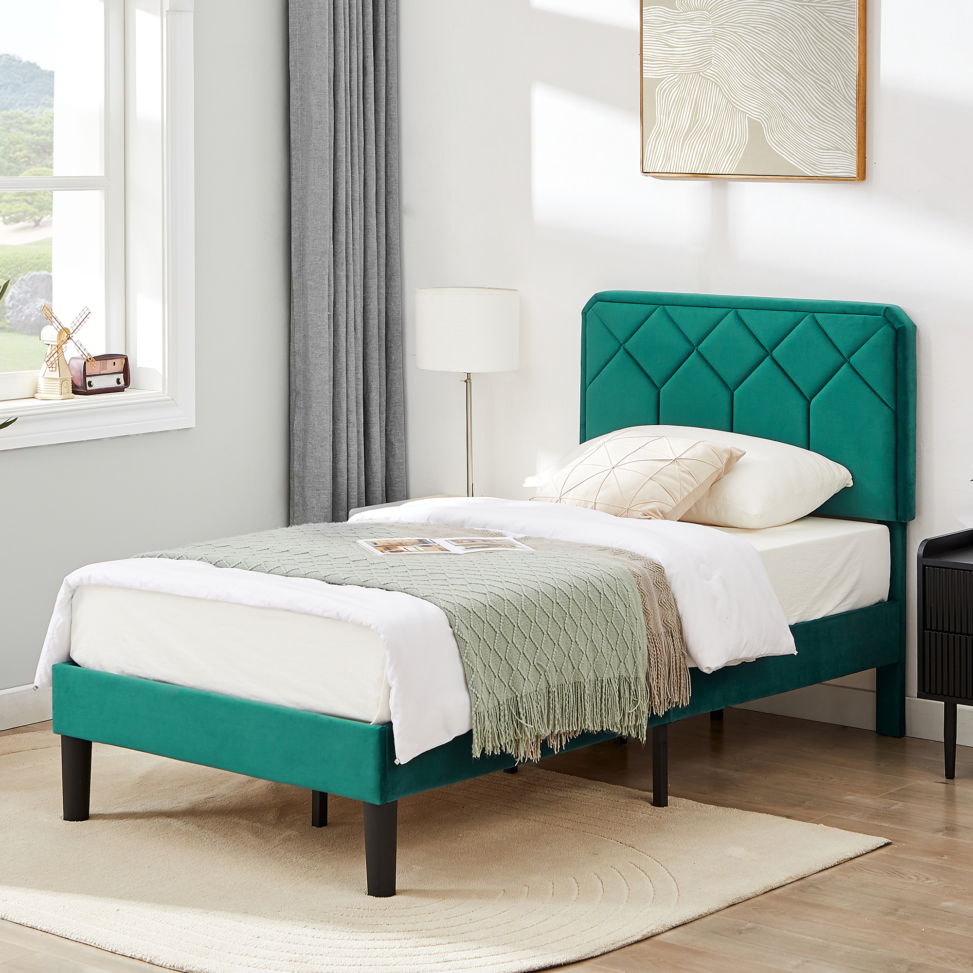 Upholstered headboard twin store