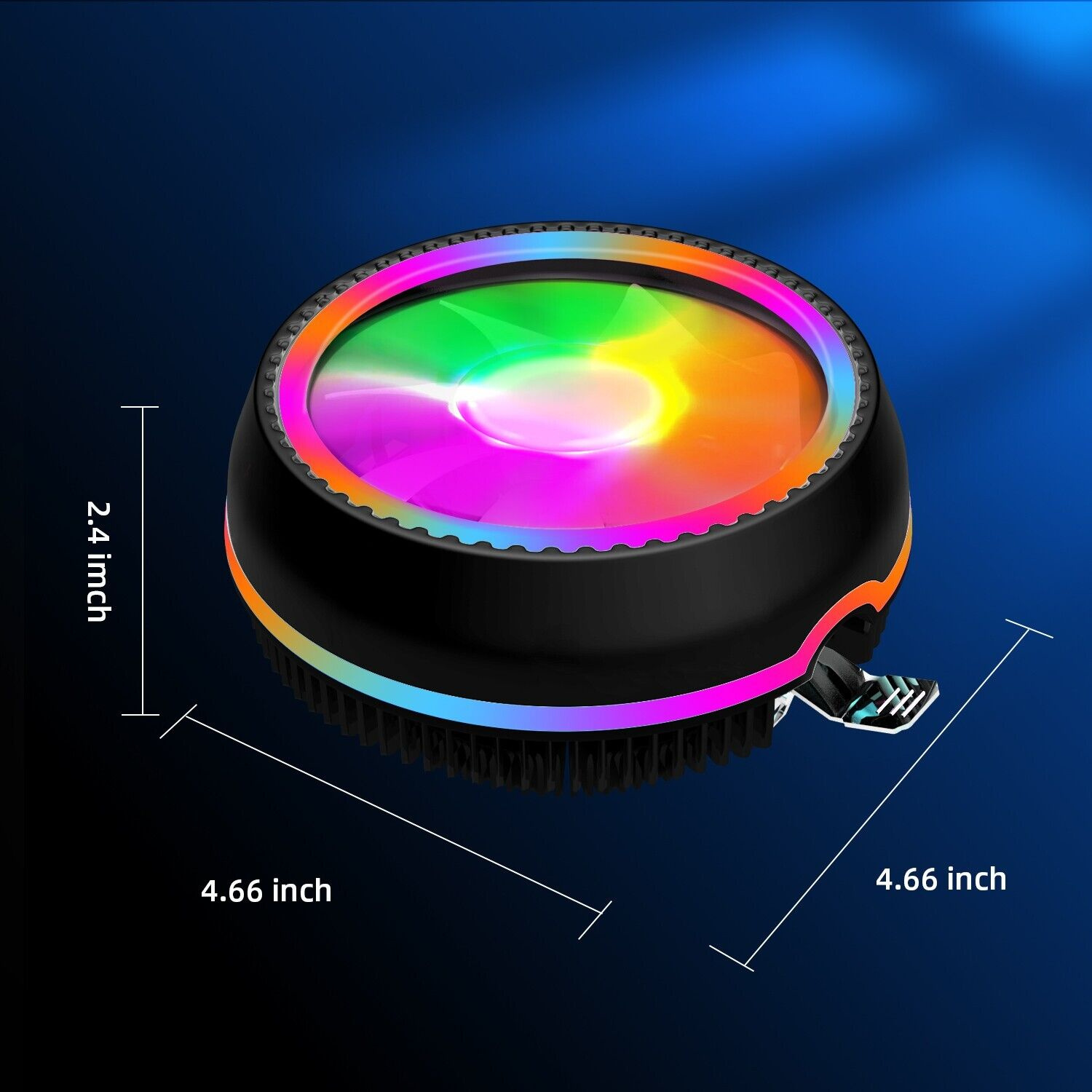 Rgb Led Cpu Cooler With 6 Heatpipes And Copper Base For Socket, Pwm Fan ...