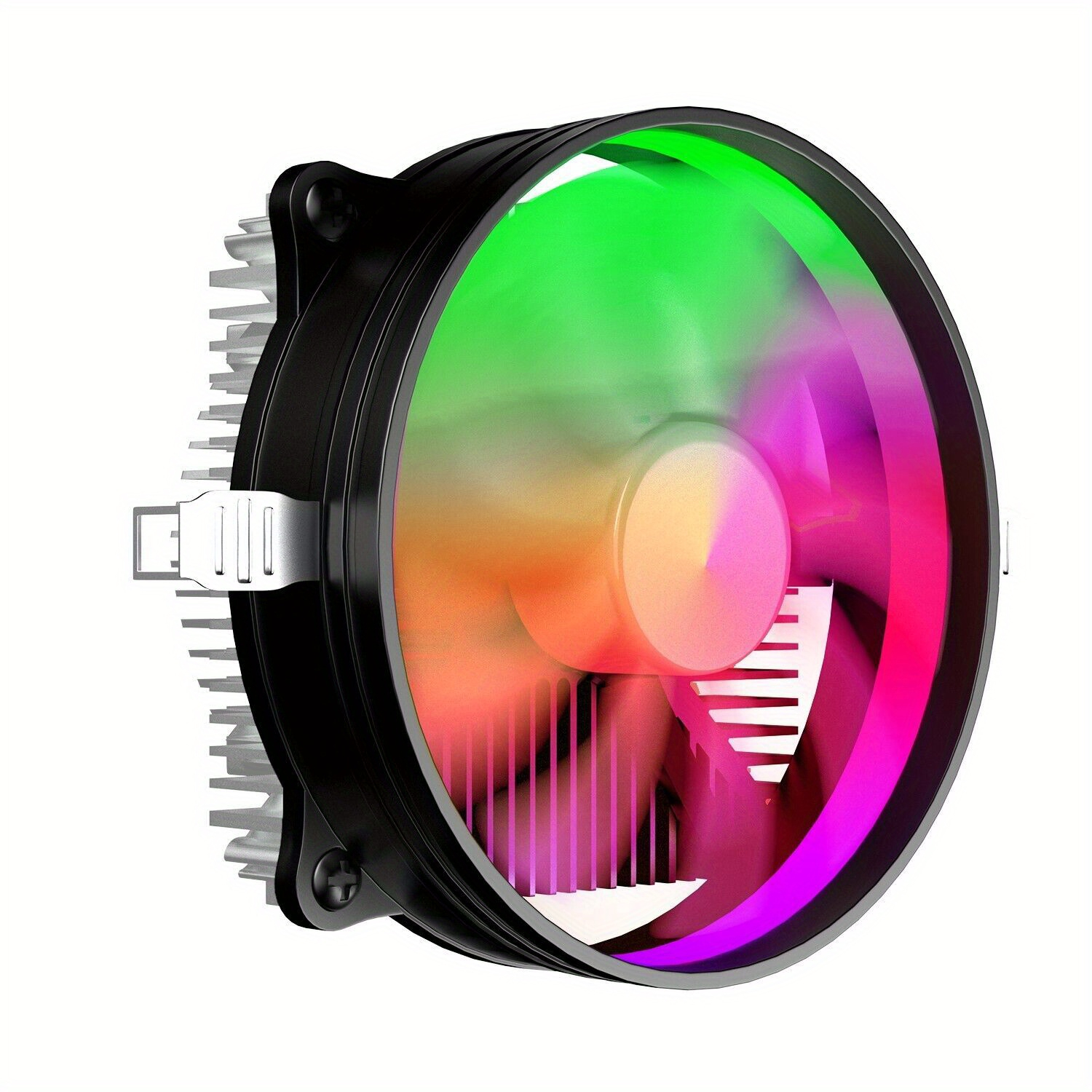 Rainbow Led Cpu Cooler 4 Heatpipes Socket - Temu