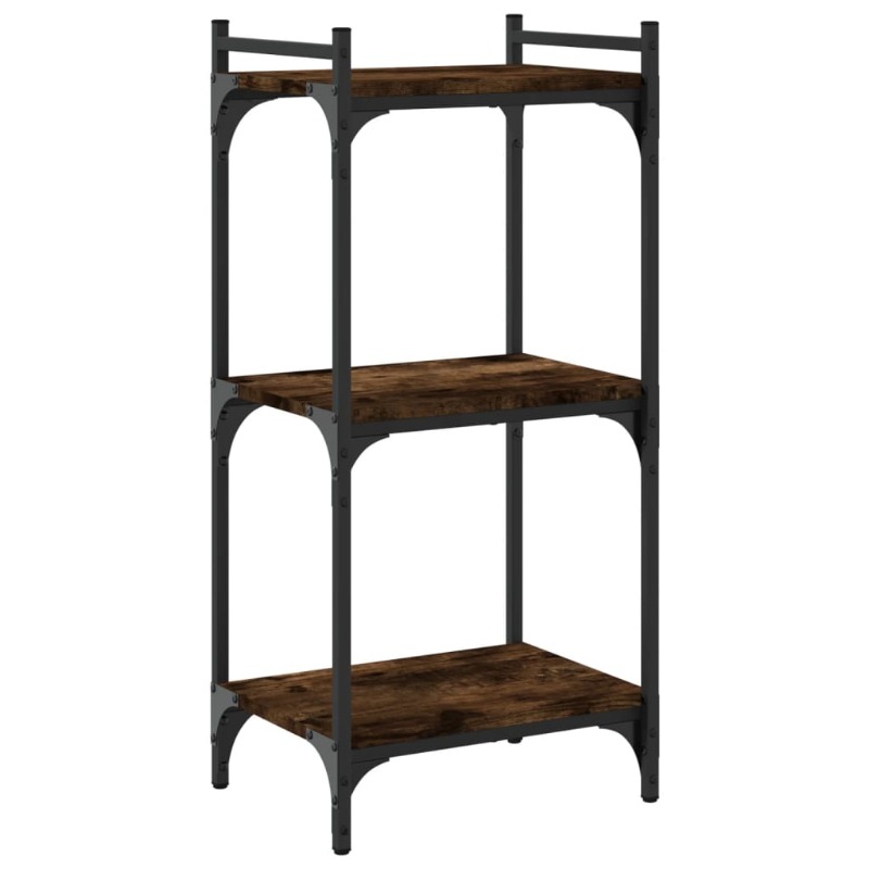 Bookcases Standing Shelves Bookcase 3 tier Smoked Oak - Temu