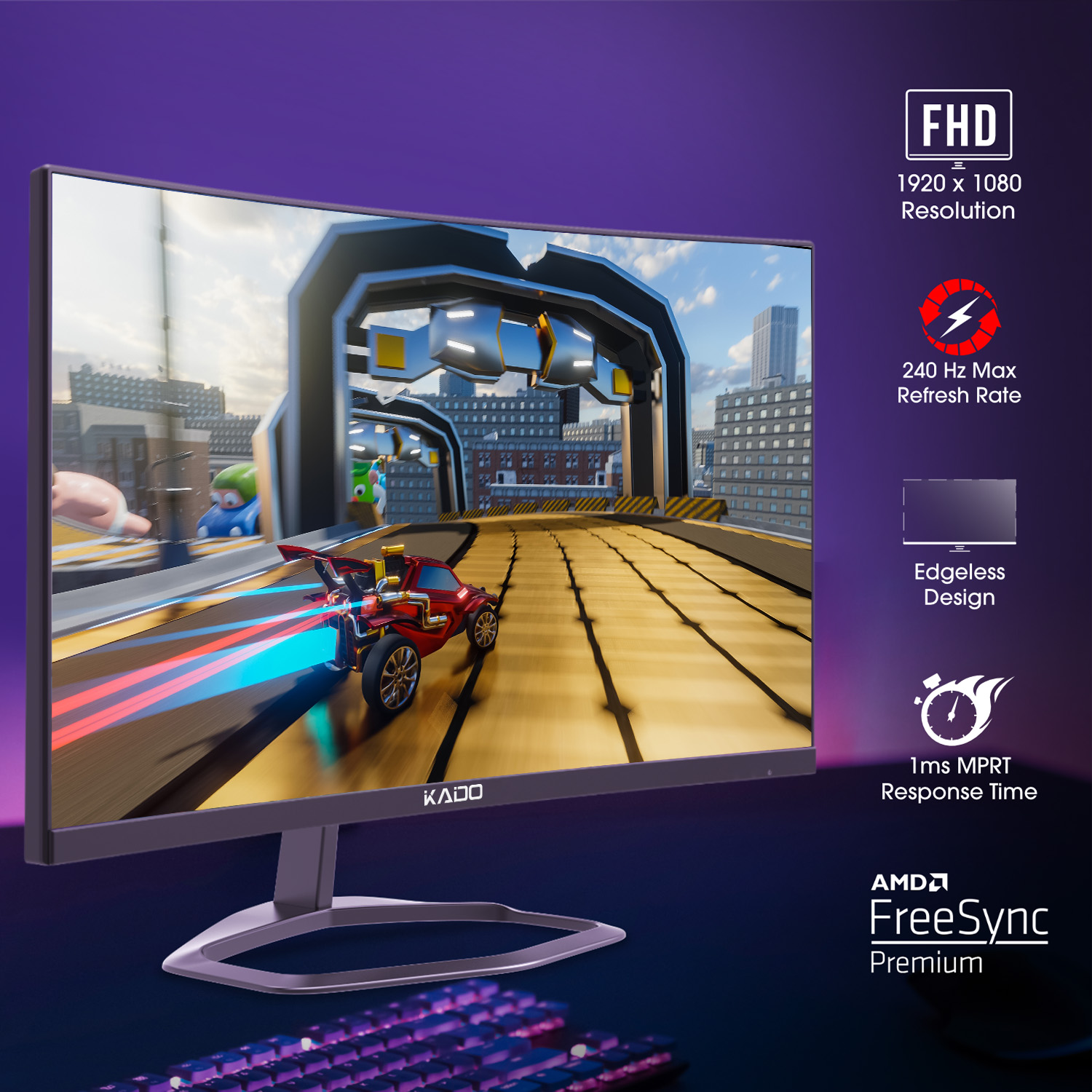 Gaming Monitor Curved 1500r 240hz 1920x1080 1ms - Temu