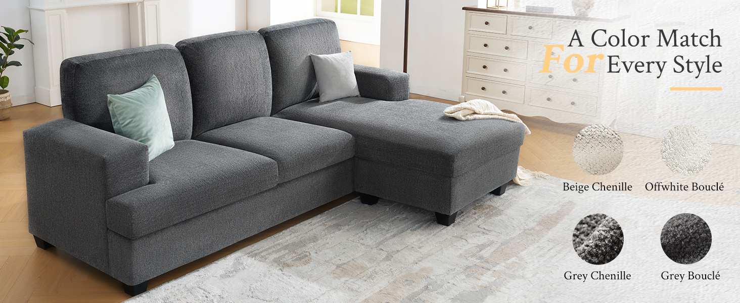 Reversible L Shape Convertible Sofa Storage Comfy Couch - Temu