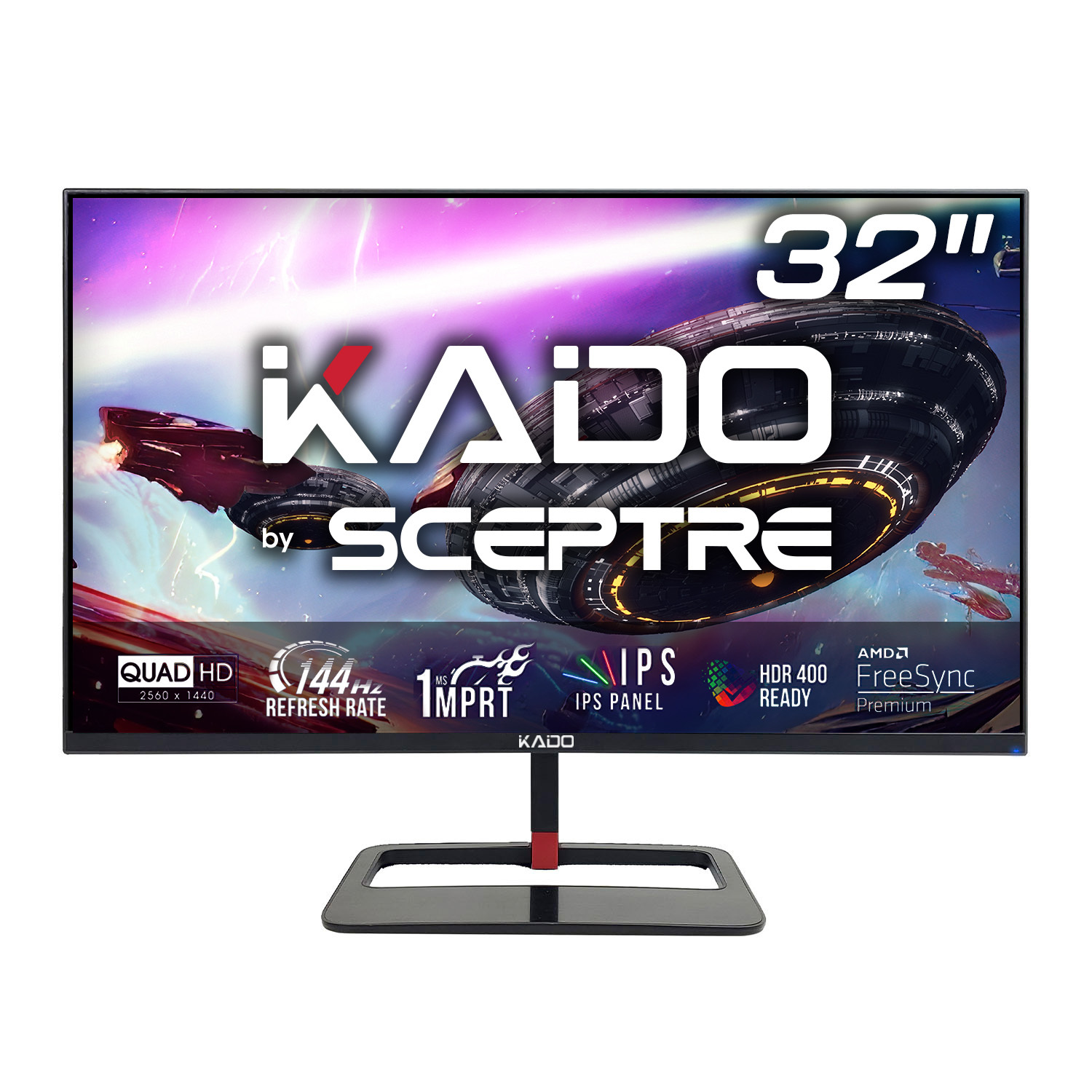 By 32" Gaming Monitor Qhd 2560x1440 144hz Hdr400 Premium 1ms Height ...
