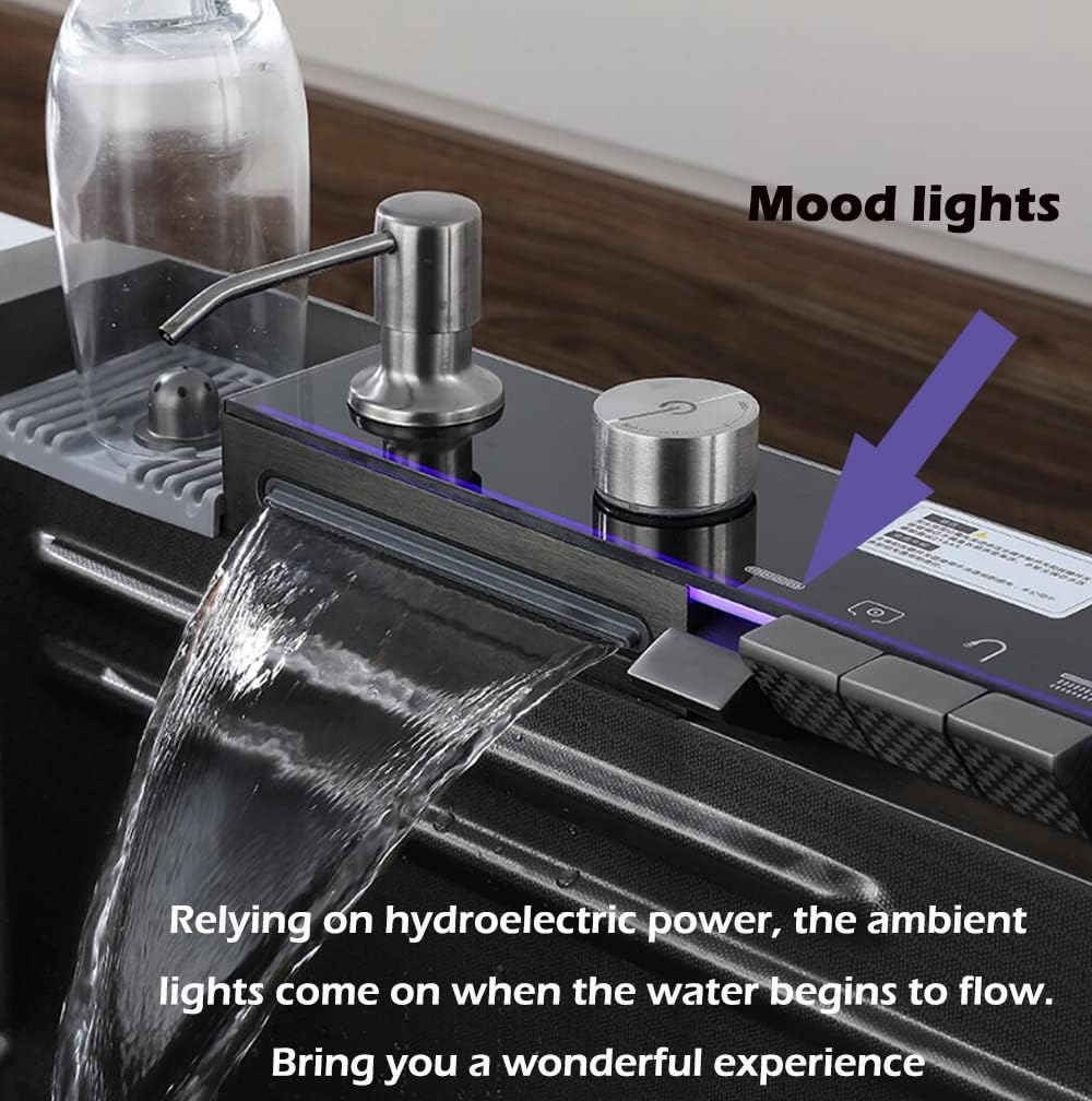 Two Waterfalls Sink Stainless Steel - Temu