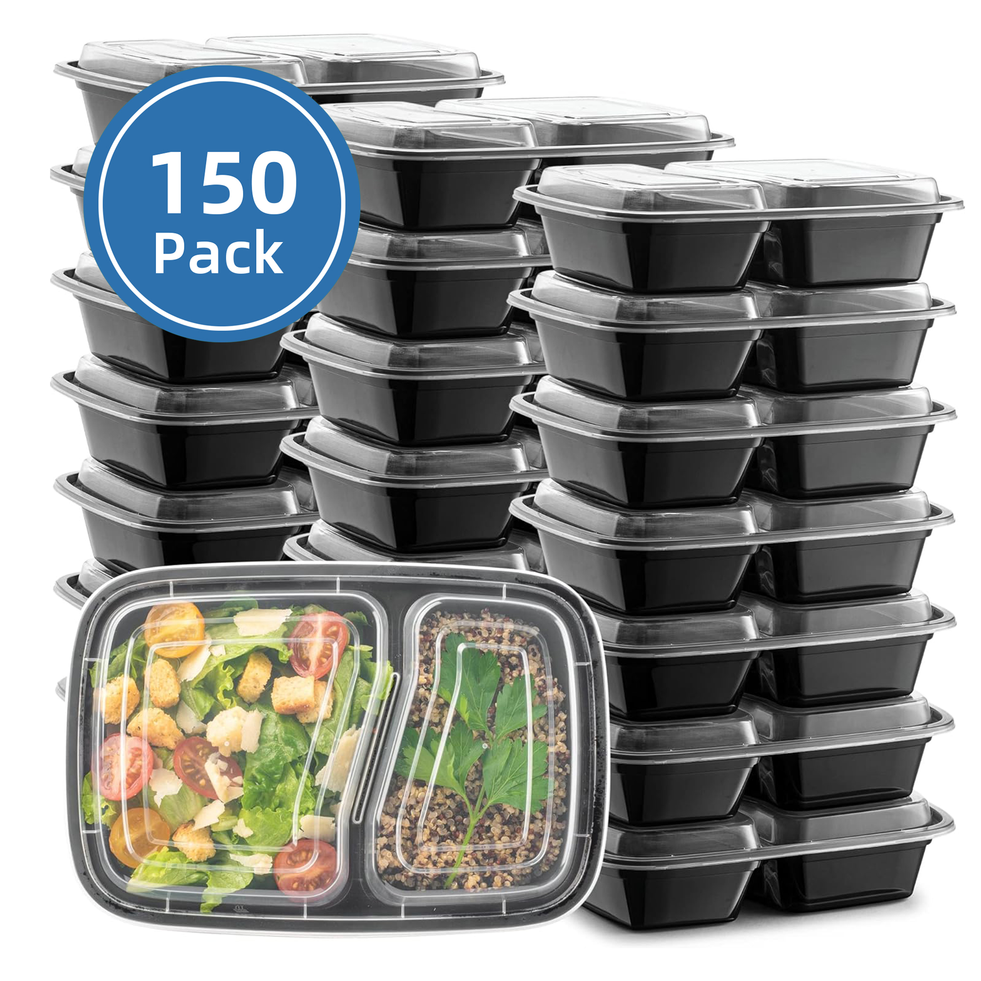 2 compartment Meal Prep Containers Reusable Take Food - Temu