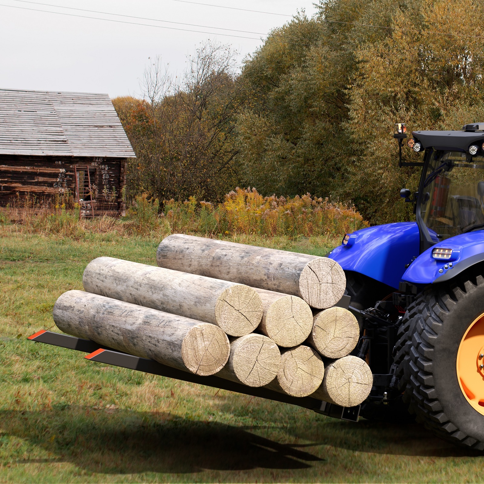 3 point hitch pallet fork 1500 lbs capacity adjustable pallet fork ...