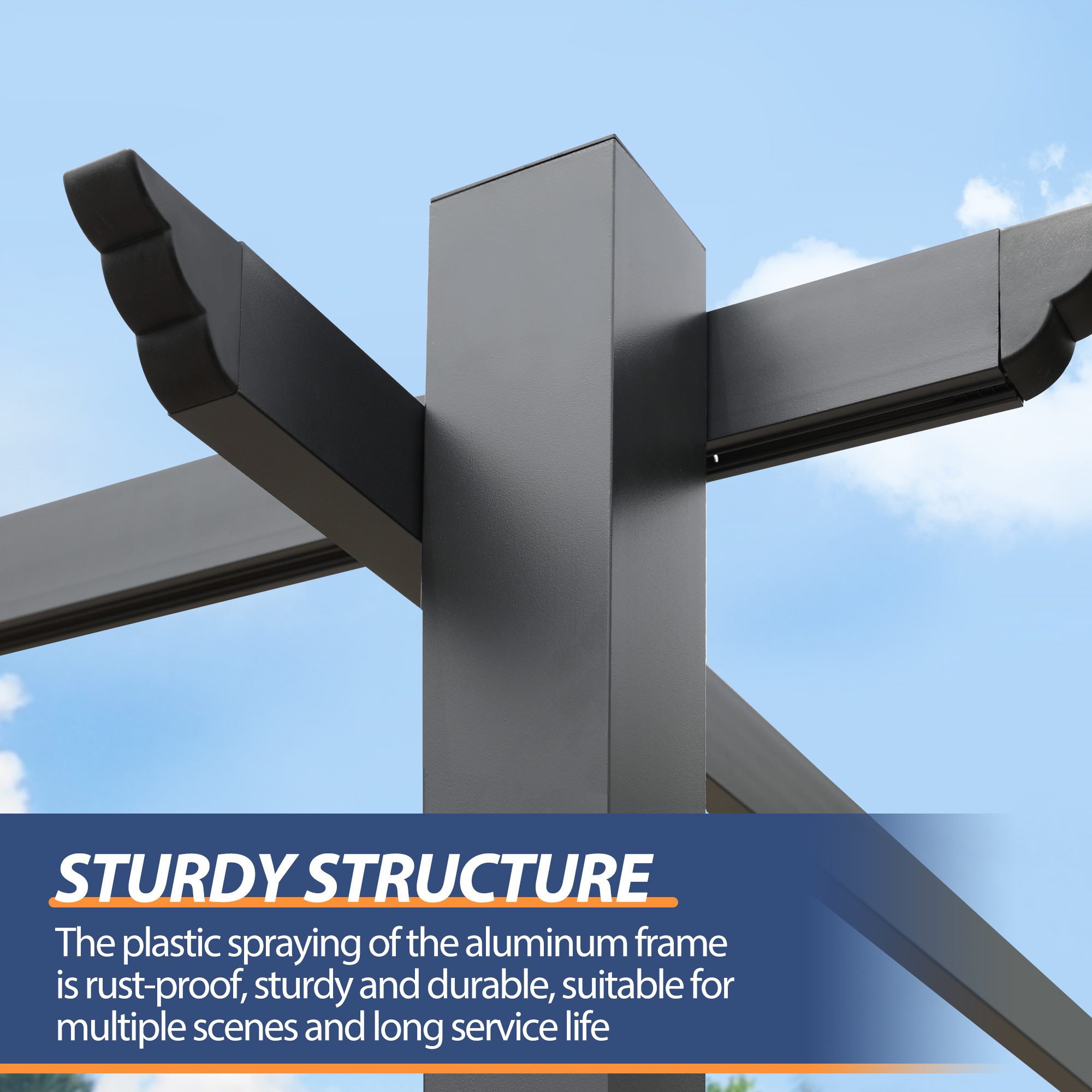 Outdoor Retractable Aluminum Pergola Heavy duty - Temu