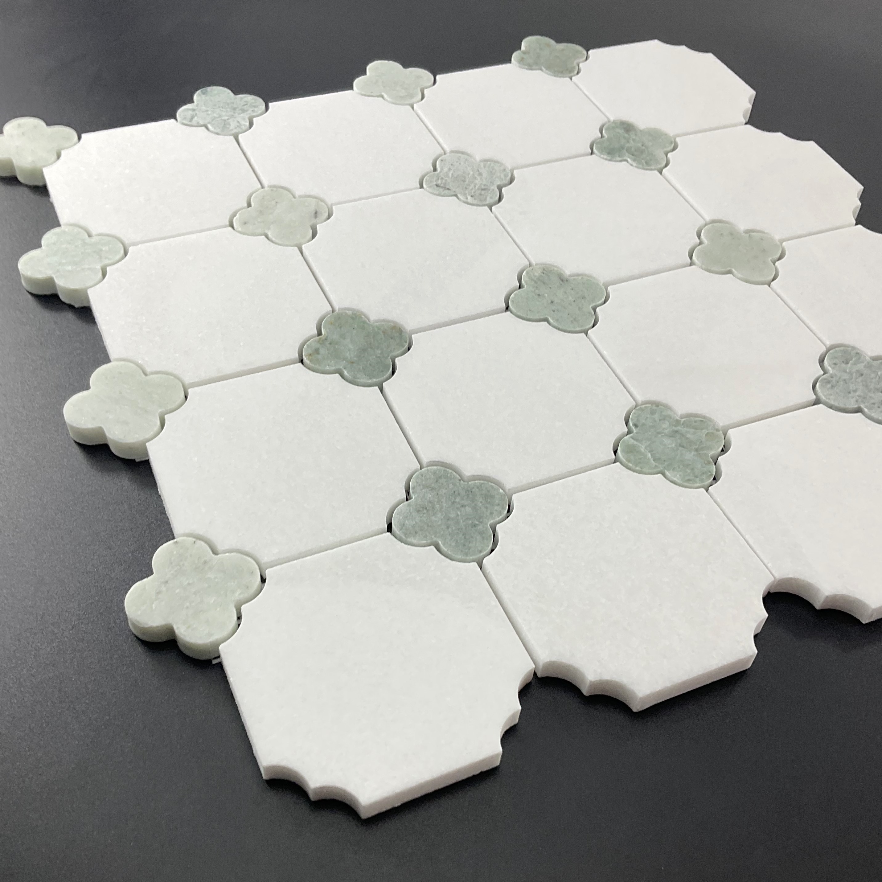 Marble Octagon Dot Mosaic Wall Tile / Floor Tile / Kitchen - Temu