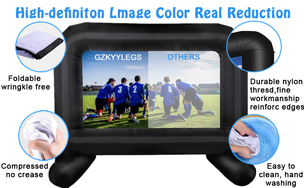 Inflatable Projector Screen Outdoor Projector Screen - Temu