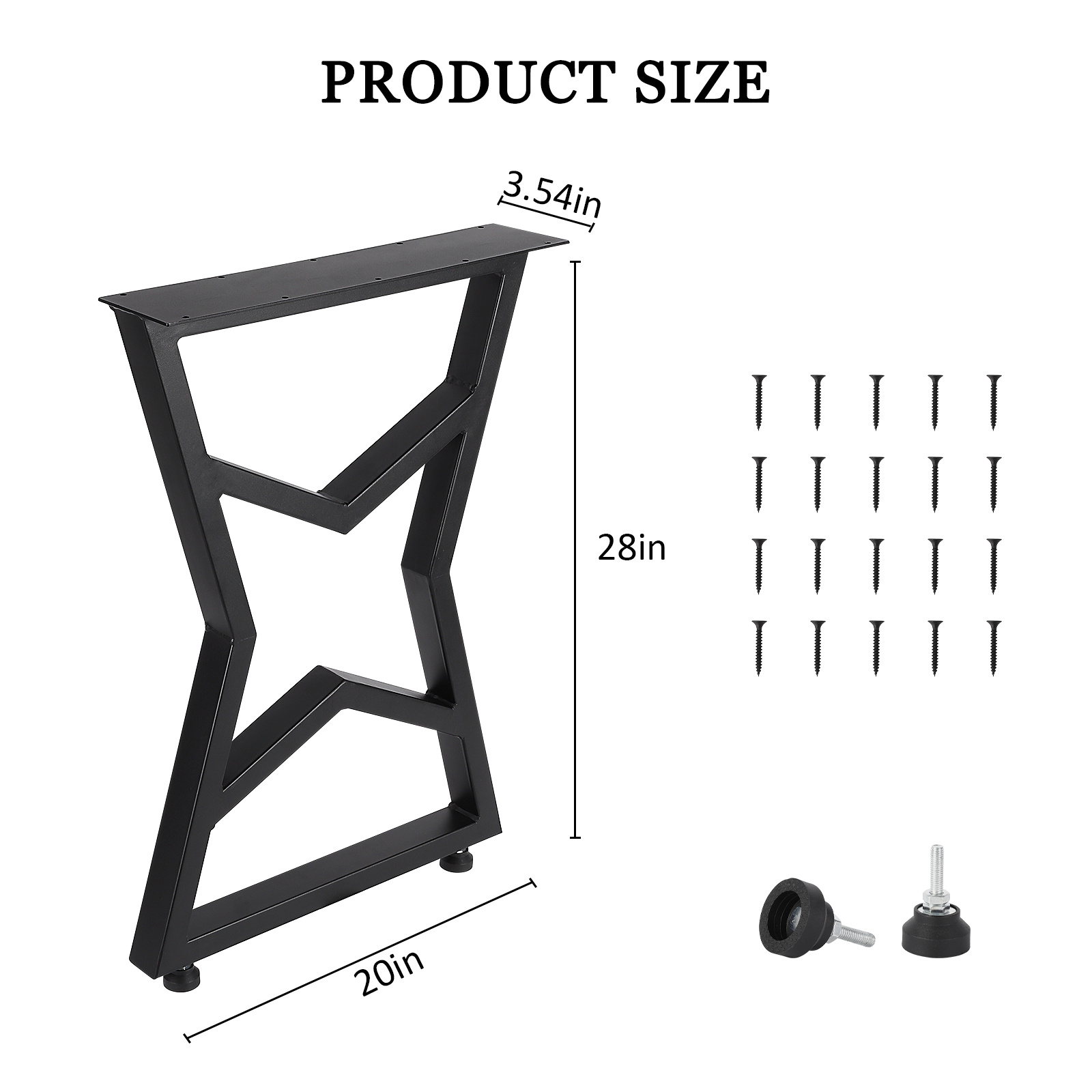 Heavy Duty Desk Legs, Diy Industrial Furniture Dining Legs, Modern Cast ...