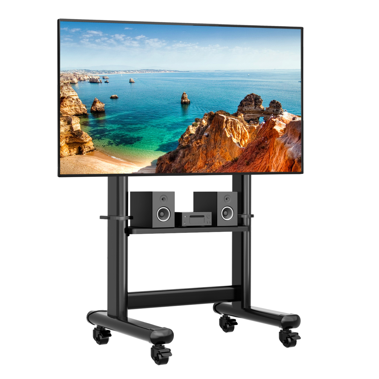 rolling tv stand sold on Temu United States