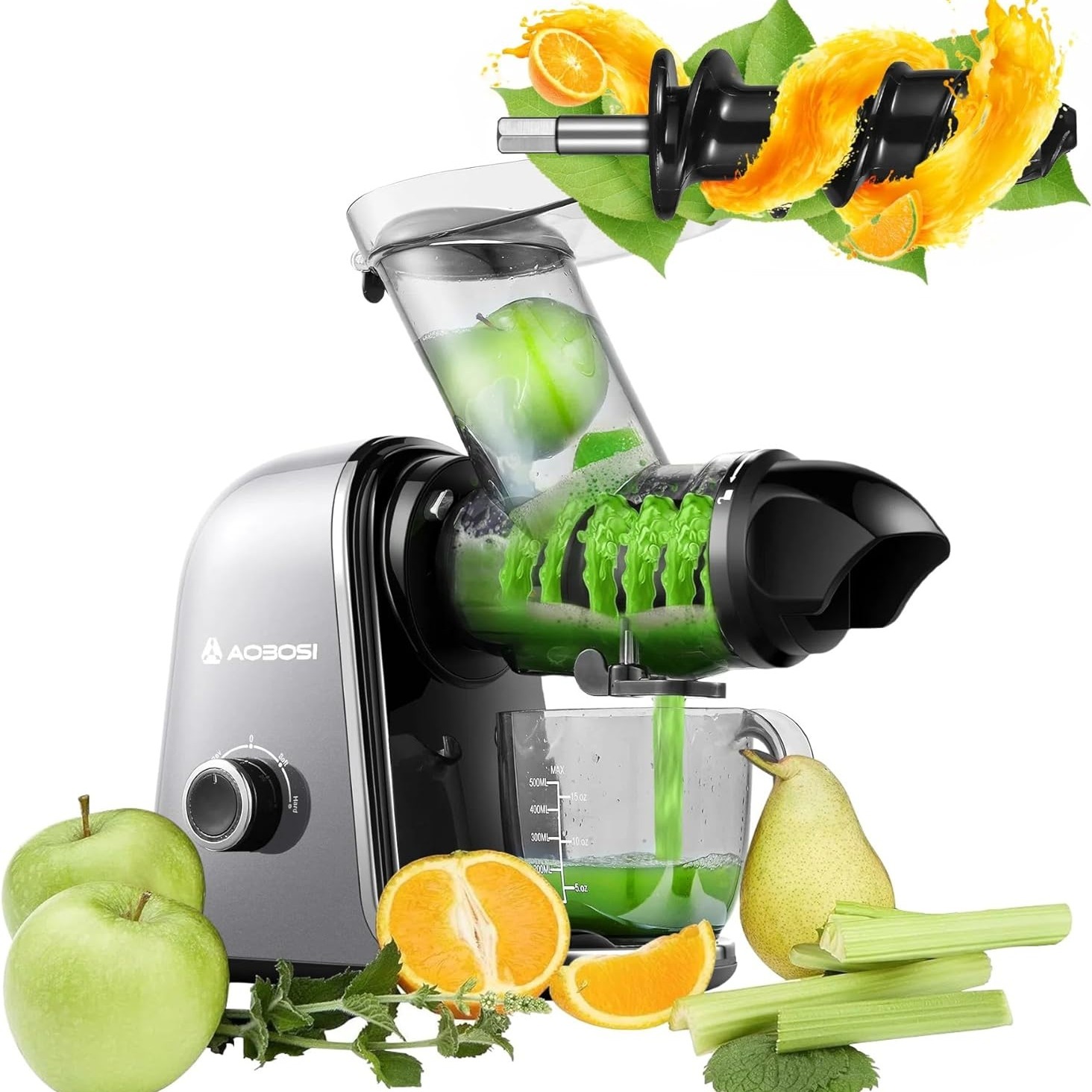 Cold Press Juicer Machines Xl Tube Masticating Juicer Triple - Temu
