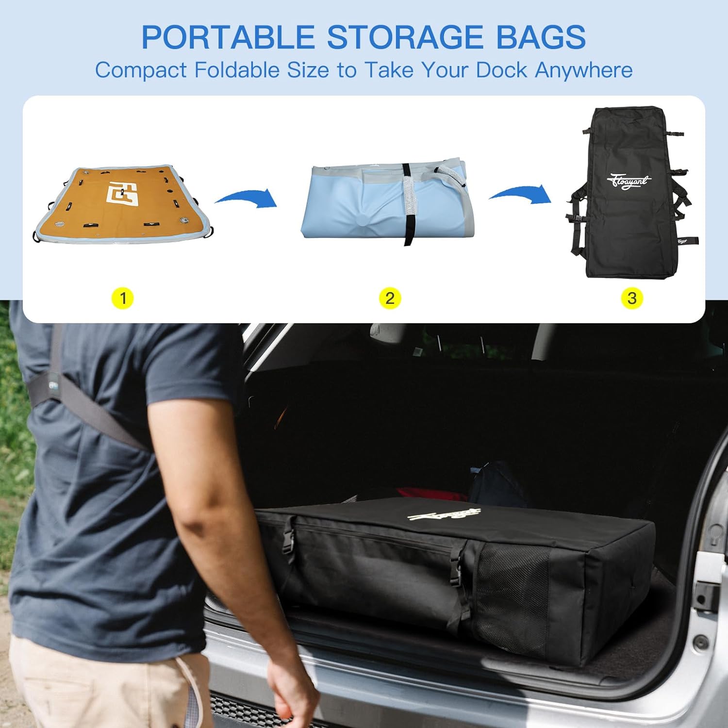 Inflatable Dock Platform Lake Float Adults Relax - Temu