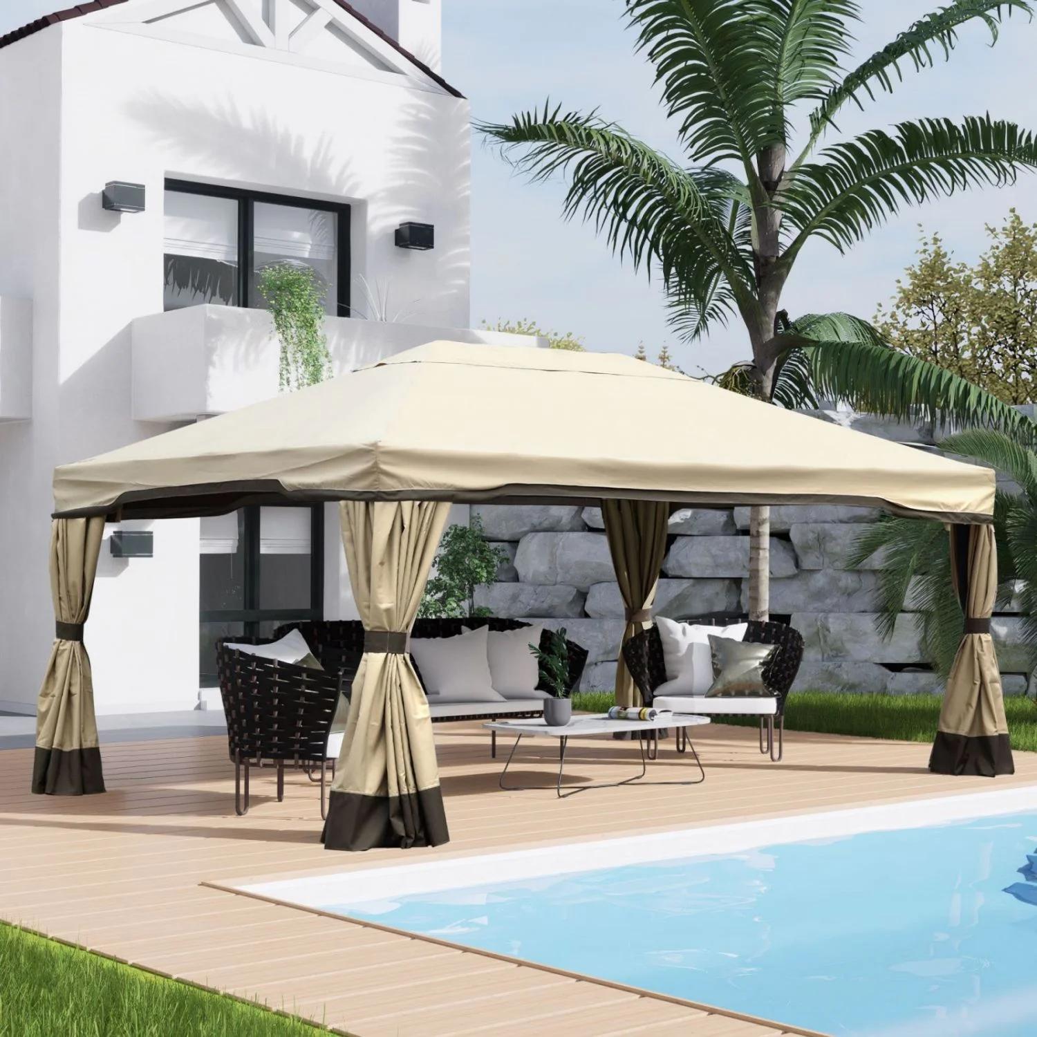 Outdoor Canopy Shelter Aluminum Frame Privacy - Temu