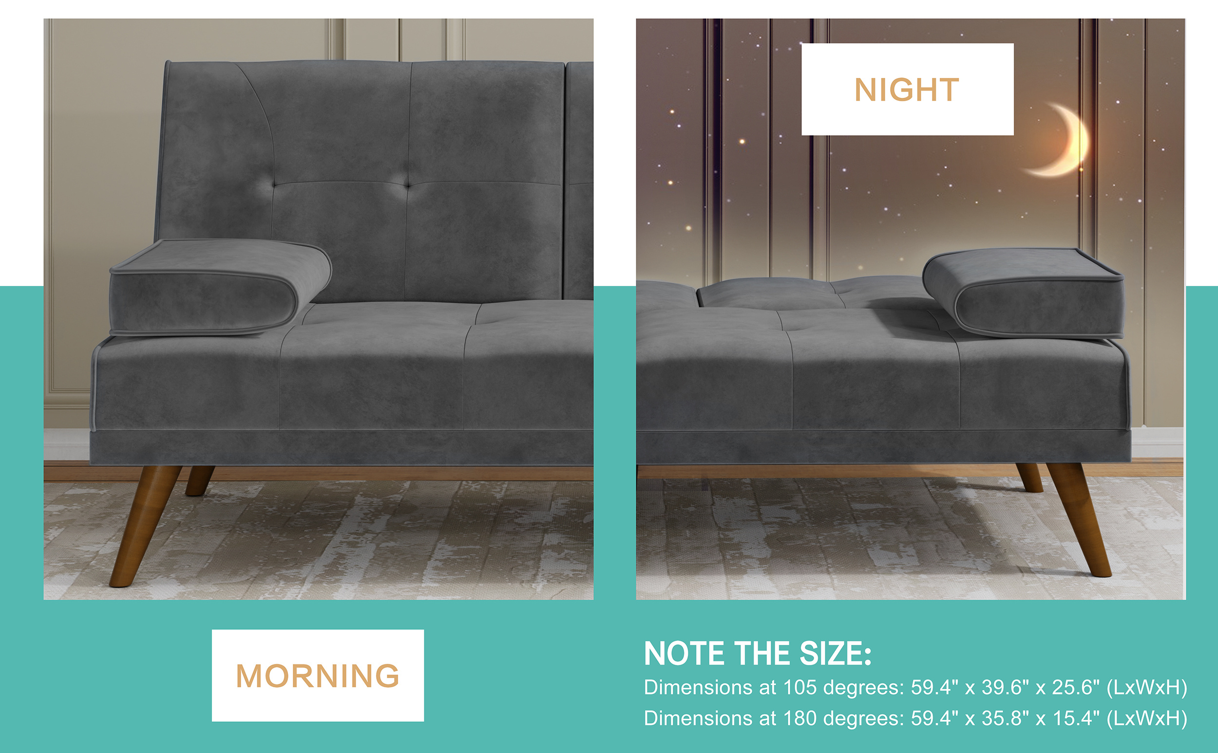 Futon Sofa Bed Cup Holders Velvet Sofa Bed Loveseat - Temu