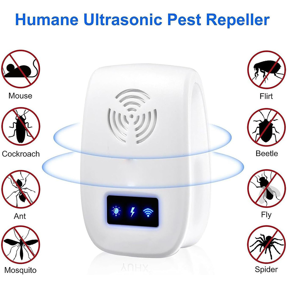 Pest Repeller 12 Pcs Electronic Pest Repellent Plug In Indoor Pest ...
