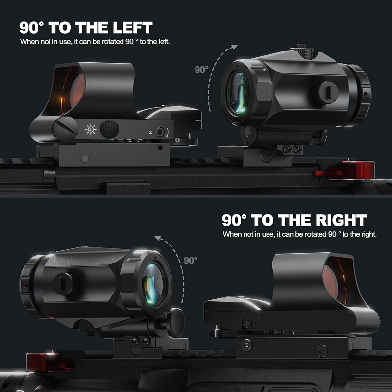 3x Red Dot Magnifier Rs 30 Sight Combo Kit Multiple - Temu