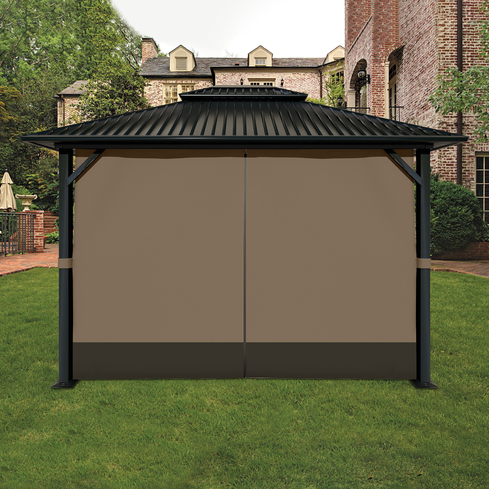 10' X 10' Gazebo Curtain Set Protecting Privacy Side Walls 4 - Temu