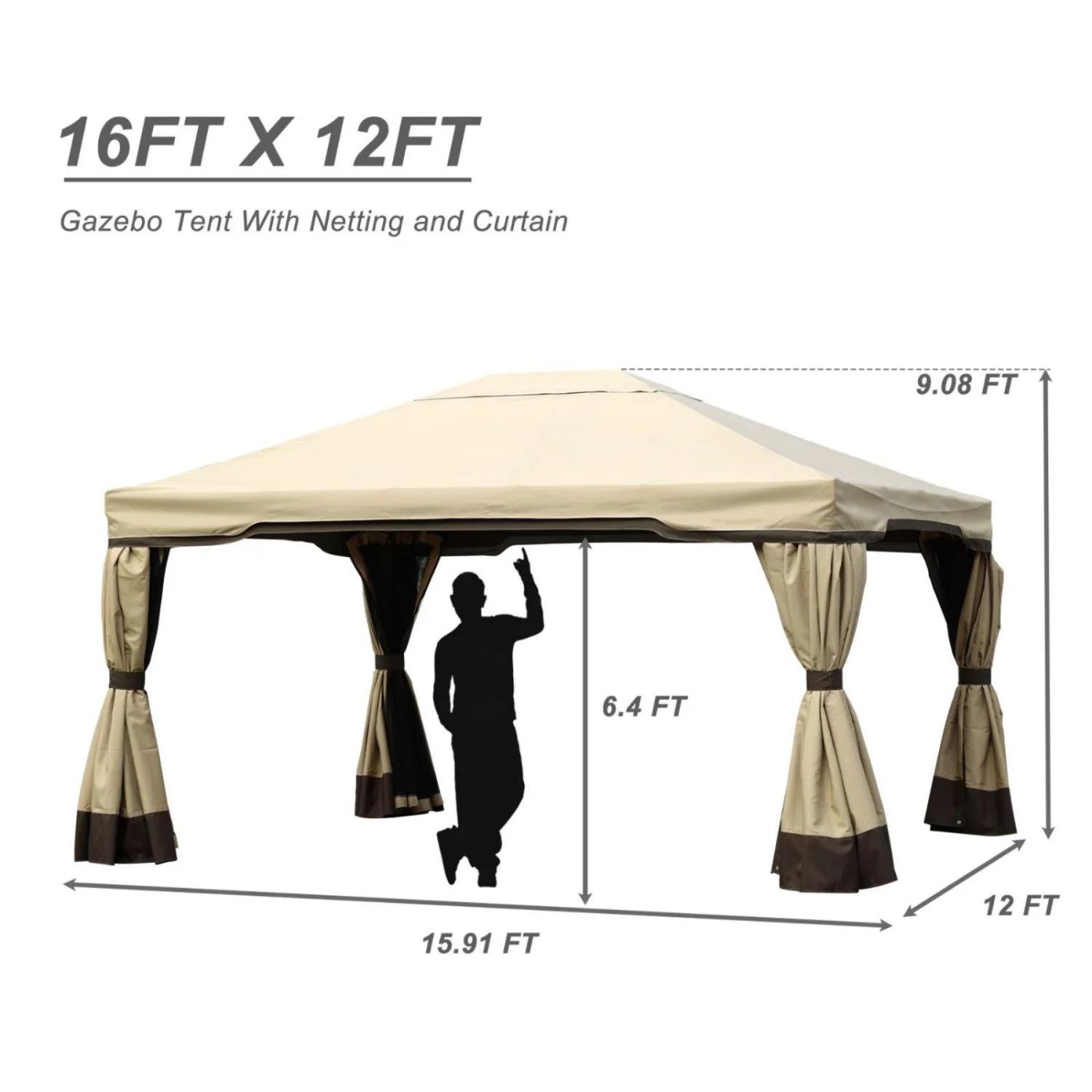 Outdoor Canopy Shelter Aluminum Frame Privacy - Temu