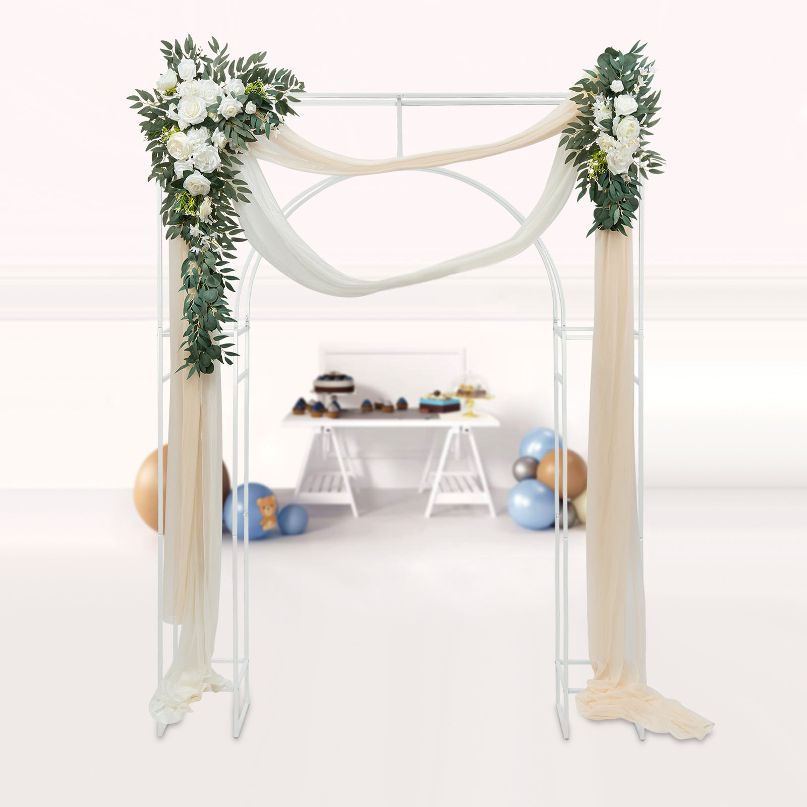 Wedding Arch Backdrop Stand White Wedding Arches Ceremony - Temu