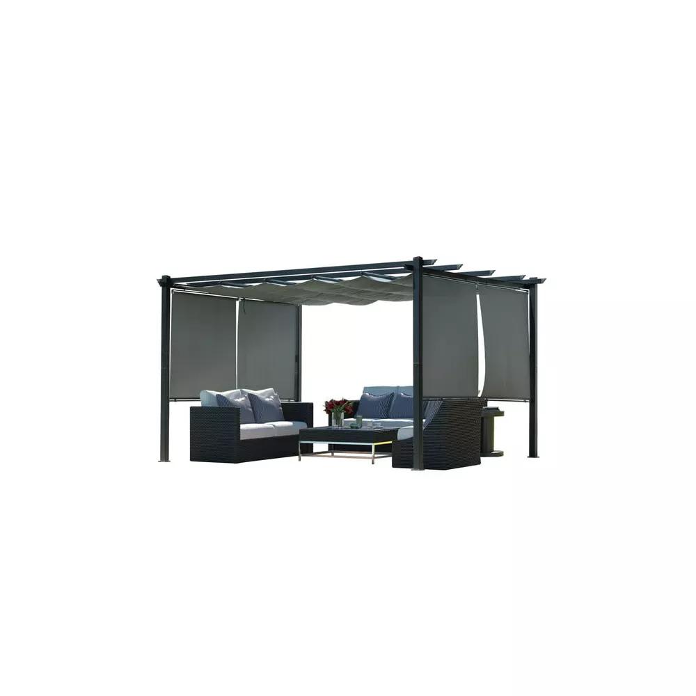 Pergola Exterior 13 Pies Carpa Retráctil Marco - Temu