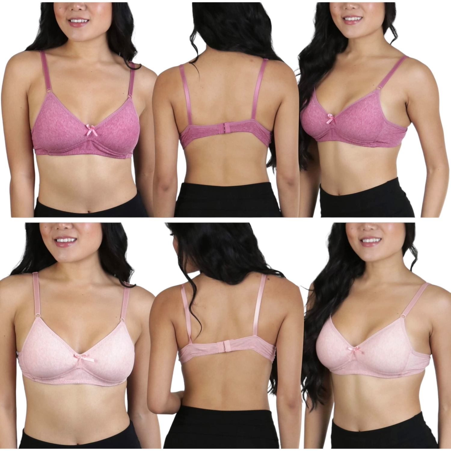 Women's 6 item Random Assortment Print Wireless Bras Sizes - Temu