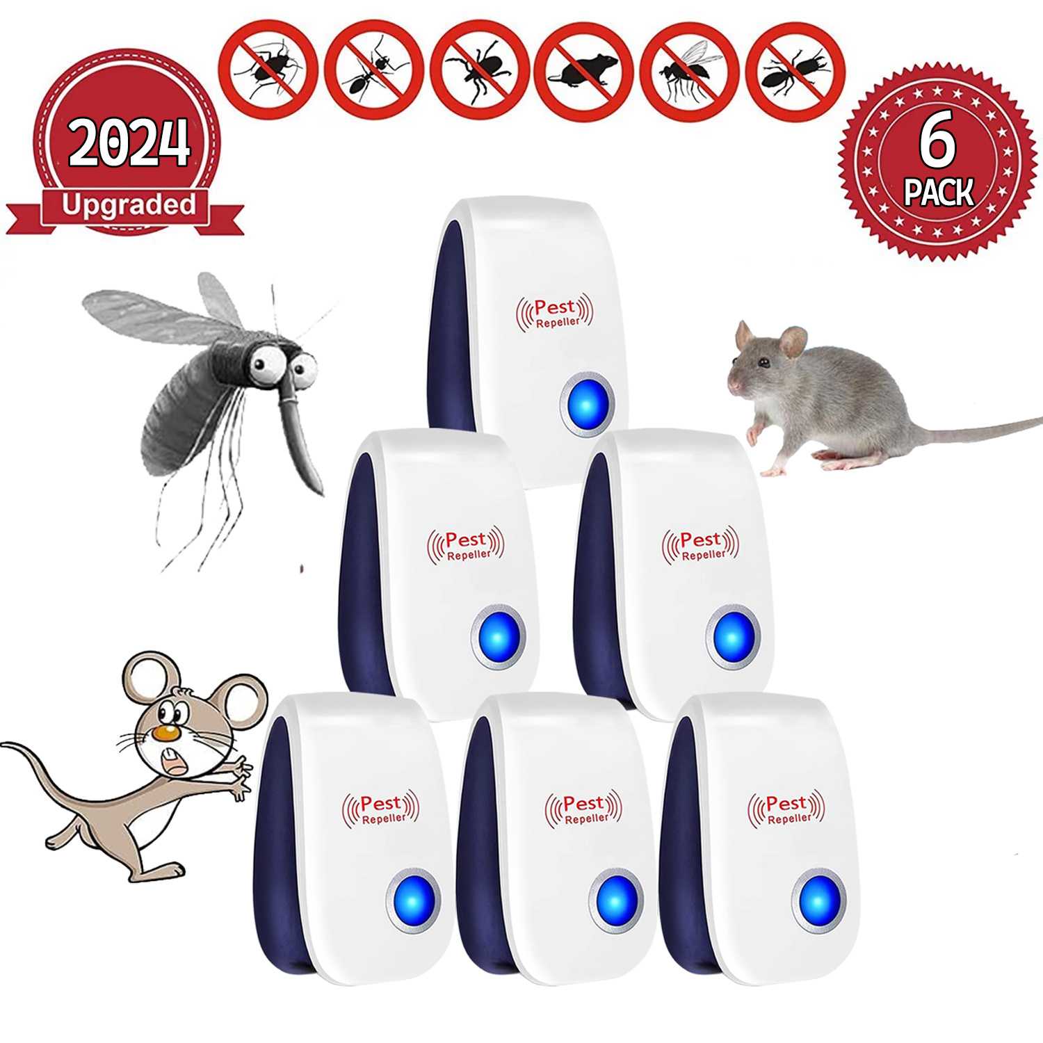 6 Ultrasonic Mosquito Repellent , , Protects Insects - Sports ...