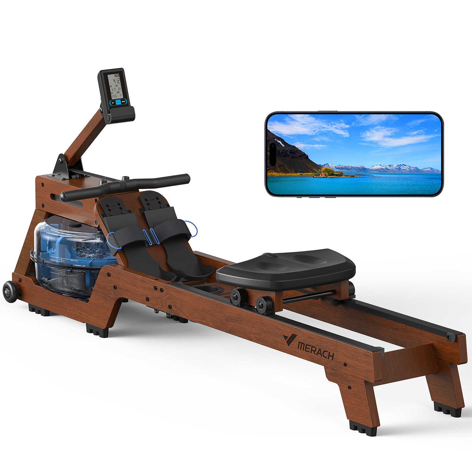 Máquina Remo Agua Uso Doméstico Remo Madera Sólida - Temu