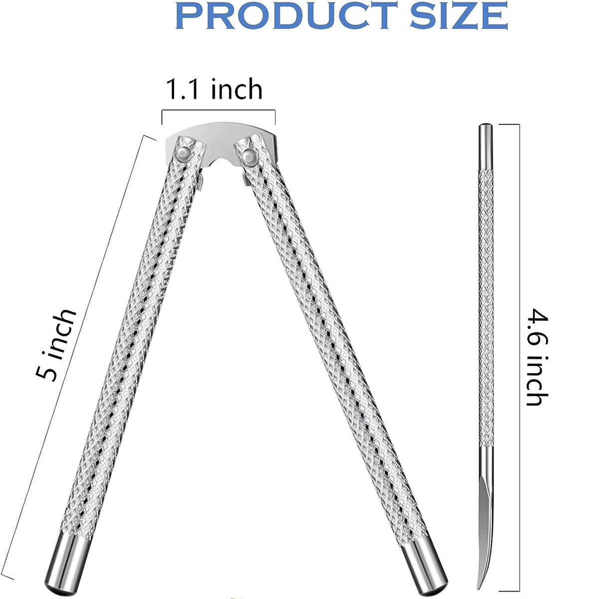 Nut Biscuits Picks Stainless Steel Nutcrackers Silver Metal - Temu