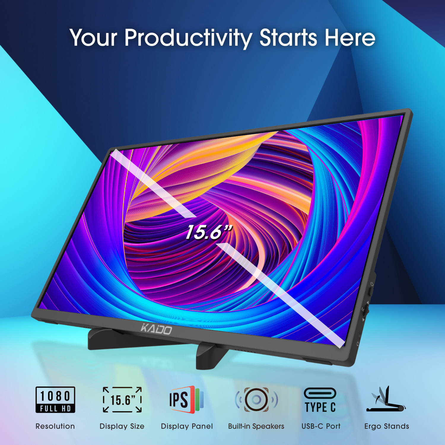 portable monitor laptop ips 1920x1080 dual usb - {region_name}