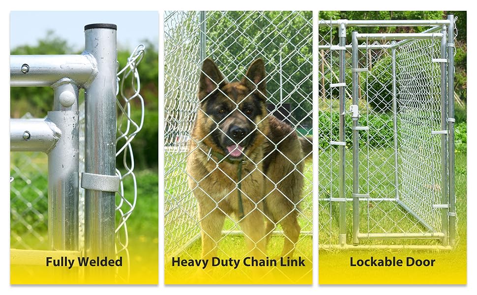 Extra Large Outdoor Dog Kennel 10x10 Anti rust Dog Kennel - Temu
