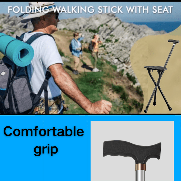 Hold Folding Canes Seat Walking Stick Height Adjustment Cane - Temu