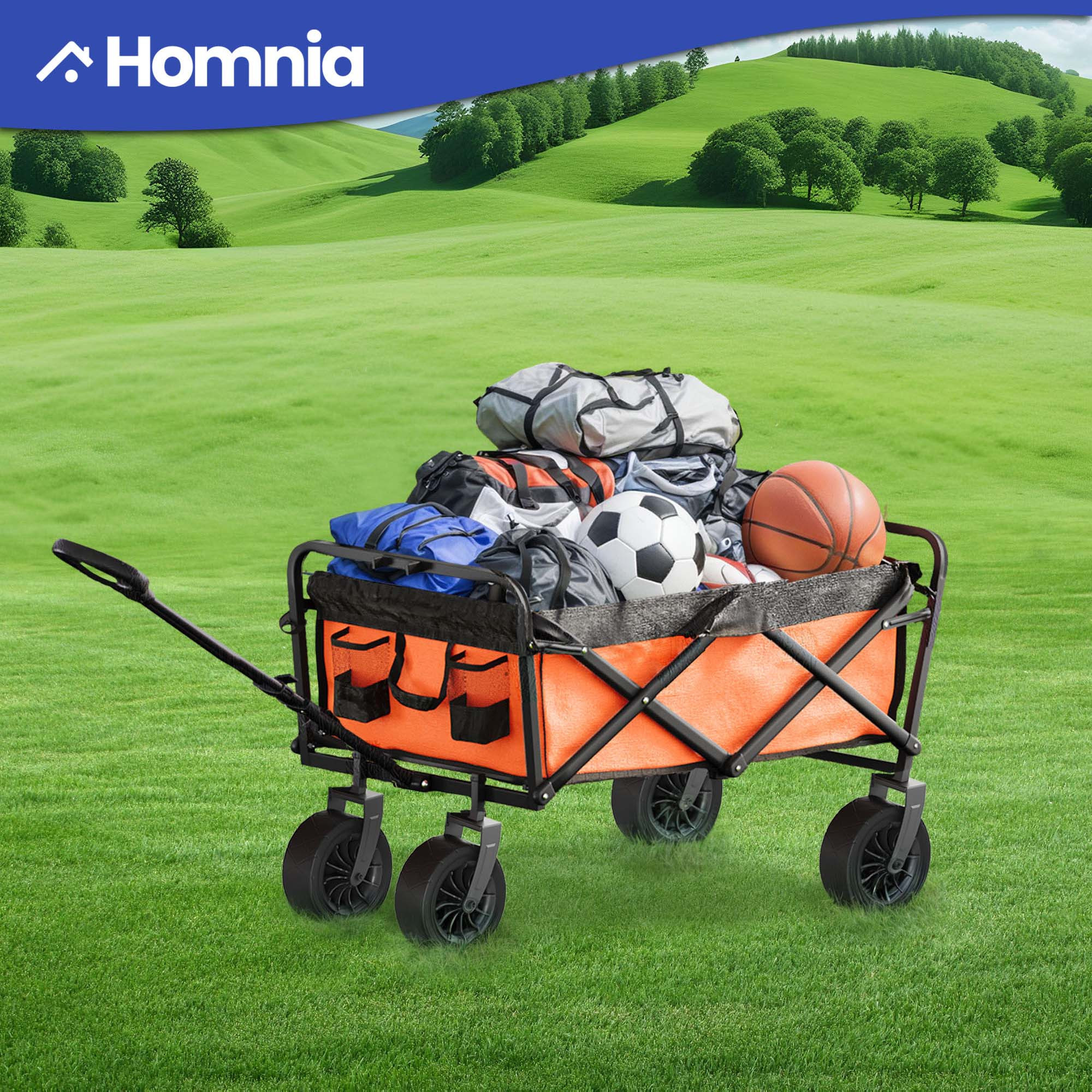 Collapsible Folding Wagon W/table Plate Heavy Duty Utility - Temu