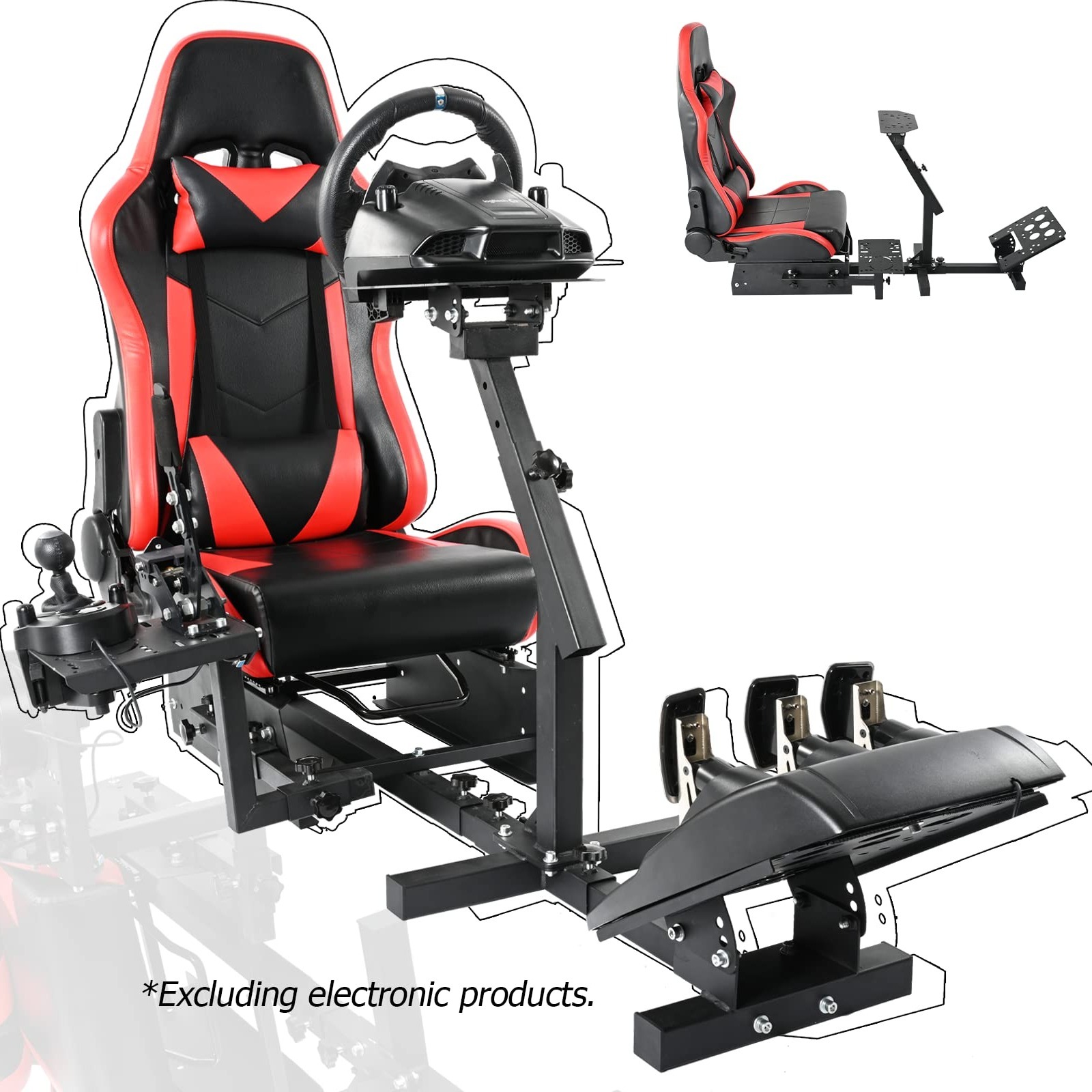 Racing Simulator Cockpit Gaming Seat Fit Logitech - Temu