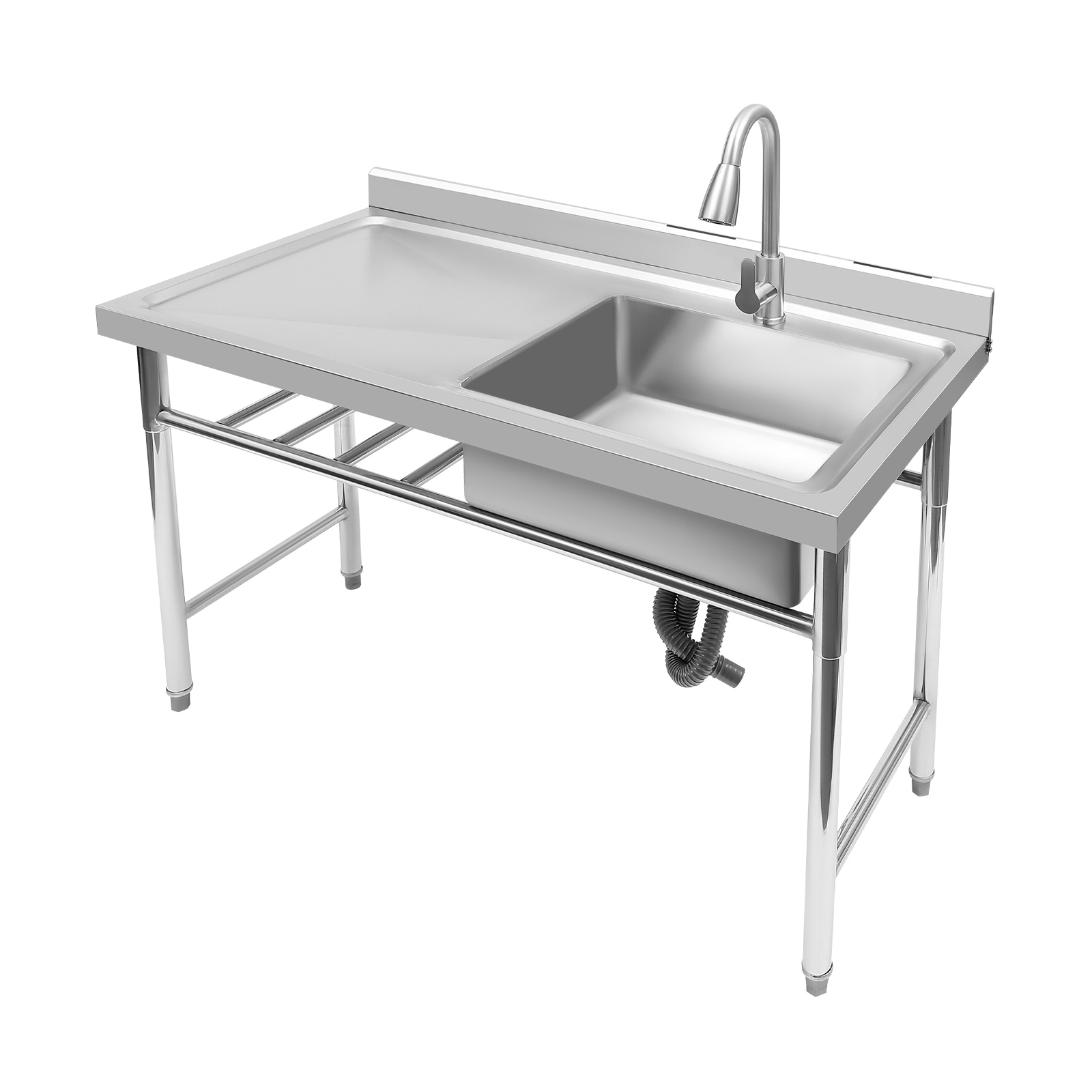 Commercial Utility Prep Sink Stainless Steel Kitchen Sink & 1 ...