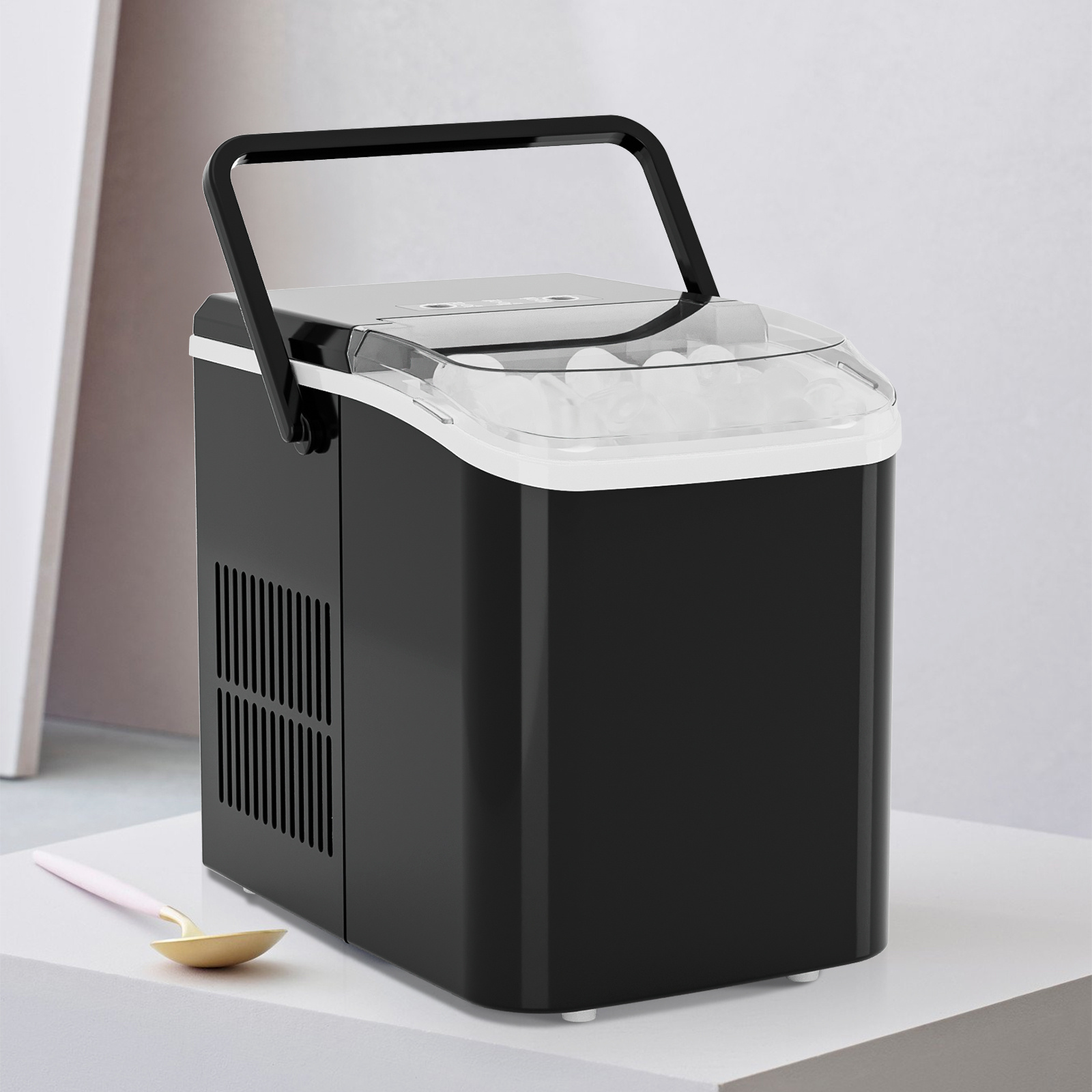Portable Ice Maker Ice 9 Ice Cubes In 26lbs - Temu