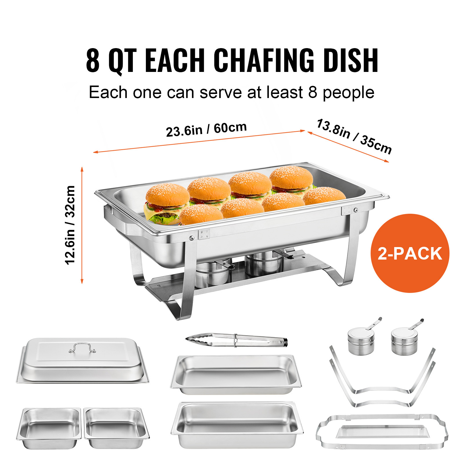 chafing dish buffet set sold on Temu United States