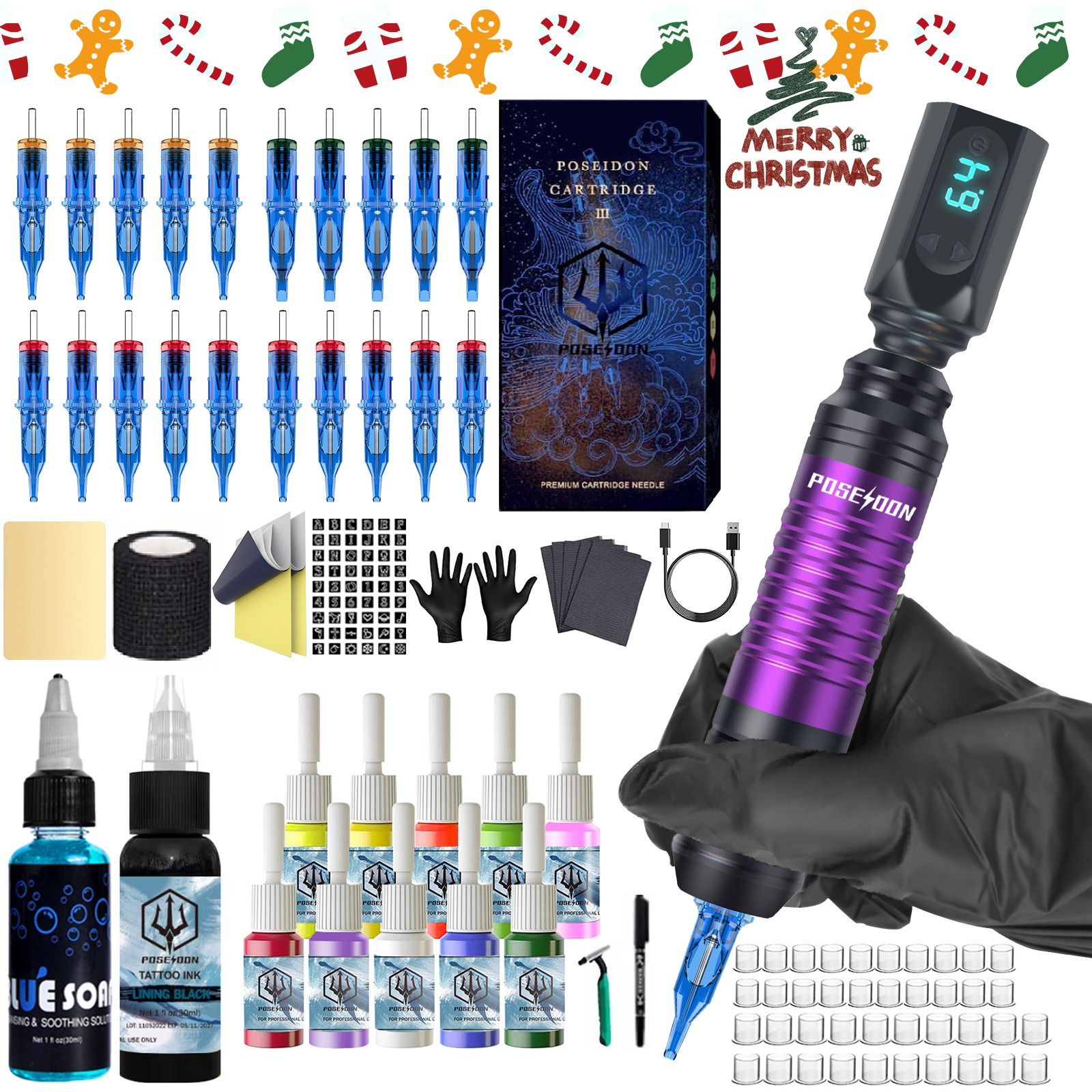 tattoo machines and kits sold on Temu United States