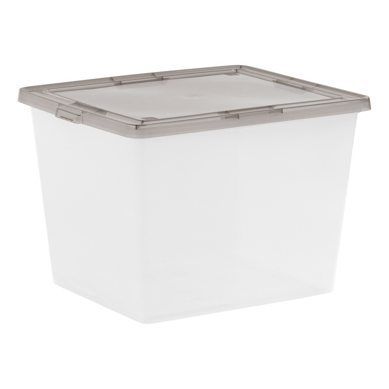 36 qt. plastic storage bins clear stackable - Temu