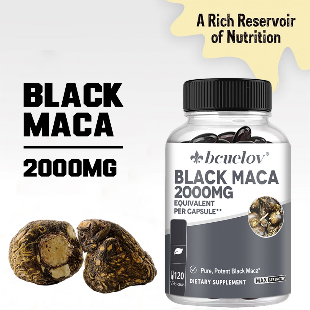 black maca root capsules 2000 maca extract 4:1 - Temu